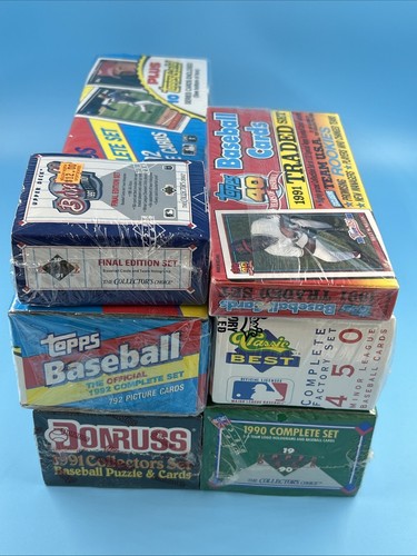 1990 1991 1992 Lot of 6 Topps Donruss Other Baseball Complete Sealed ...