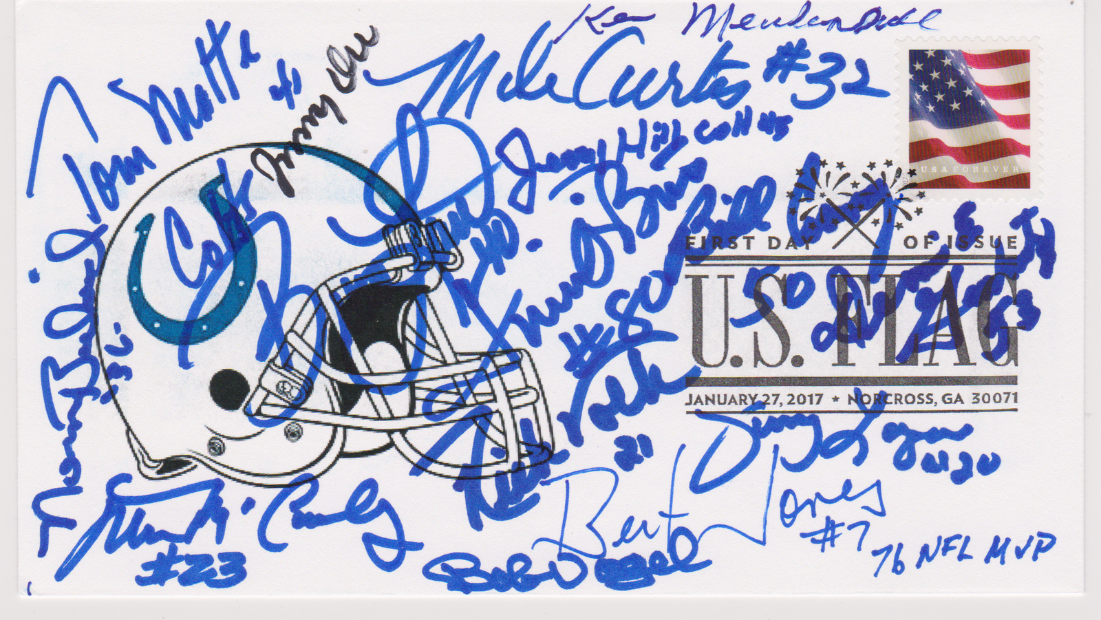 SIGNED BALTIMORE COLTS LEGENDS (15 SIGS) FDC AUTOGRAPHED - FIRST DAY ...