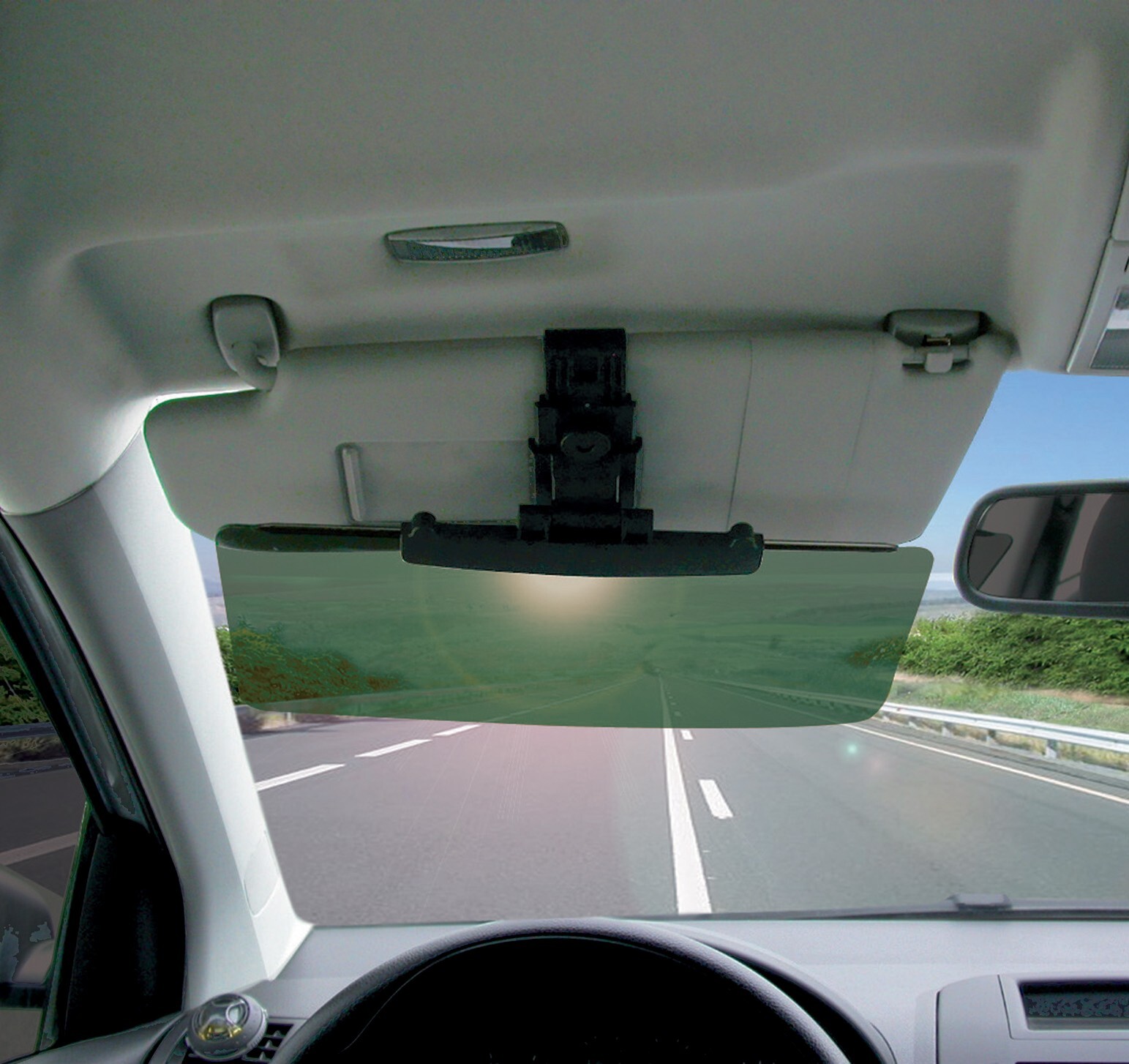 Car Sun Visor Extension Extender Clip on Glare Reducer Low Sun Driving ...