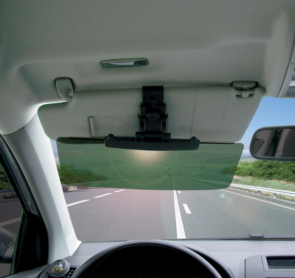 Car Sun Visor Extension Extender Clip on Glare Reducer Low Sun Driving ...