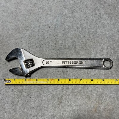 Pittsburgh Adjustable Crescent Wrench Forged Alloy Steel 10" | eBay