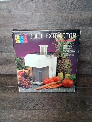 Studio Uno Juice Extractor Style Cm-400 W/ Manual Box VGC TESTED WORKS ...