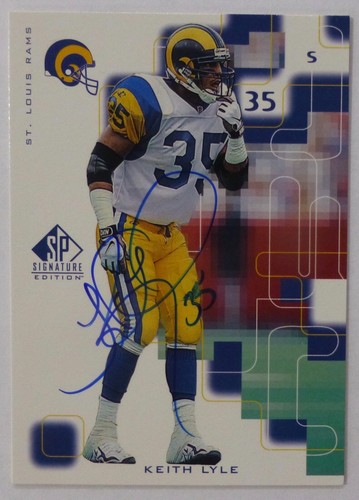 KEITH LYLE - 1999 UD SP SIGNATURE EDITION AUTOGRAPH CARD # KL - RAMS | eBay