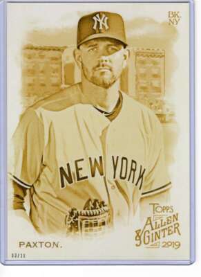 James Paxton 2019 Allen and Ginter 5x7 Gold #267 /10 Yankees | eBay