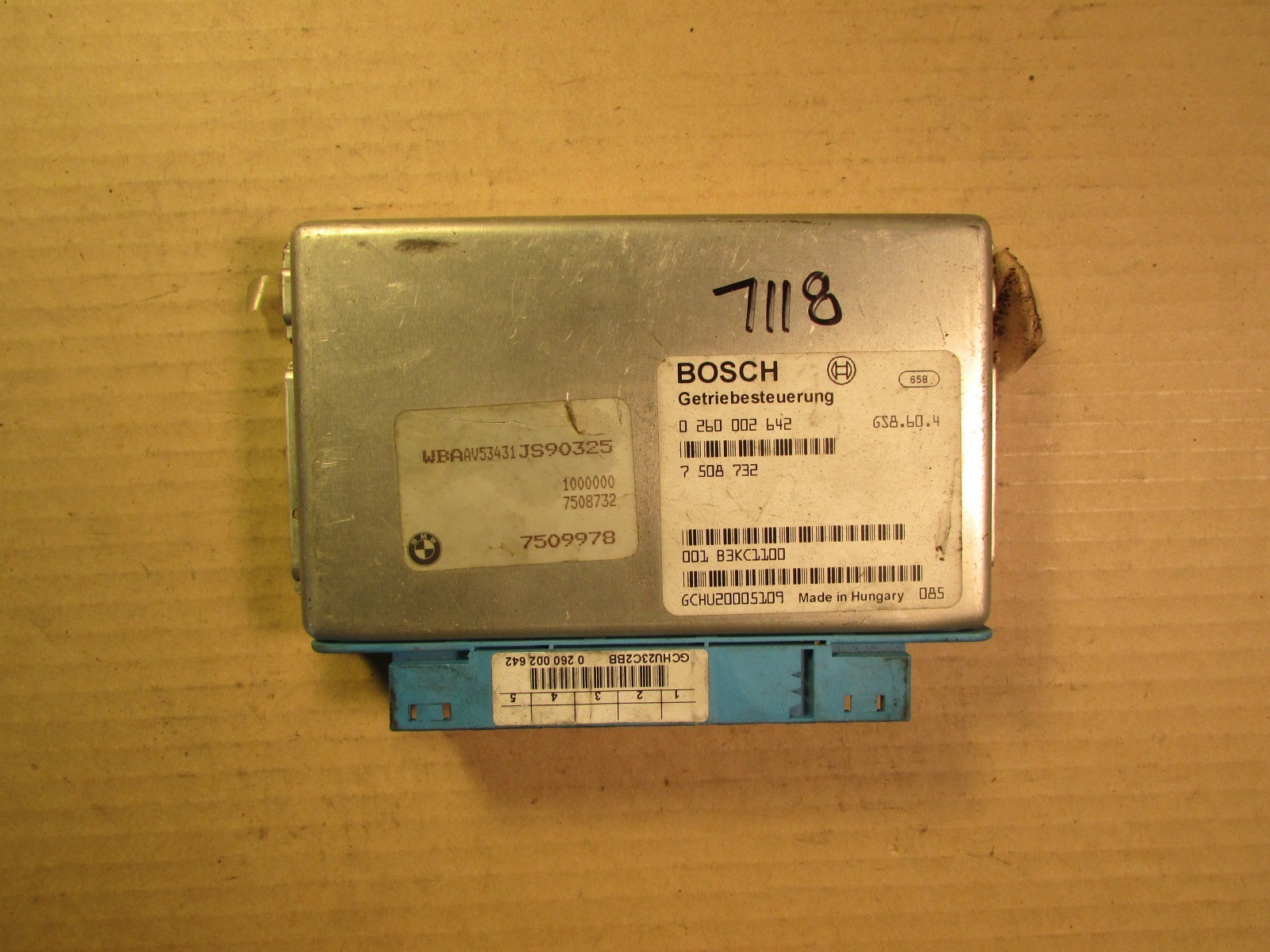 BMW 330I TCU TCM TRANS CONTROL MODULE 7508732 | eBay