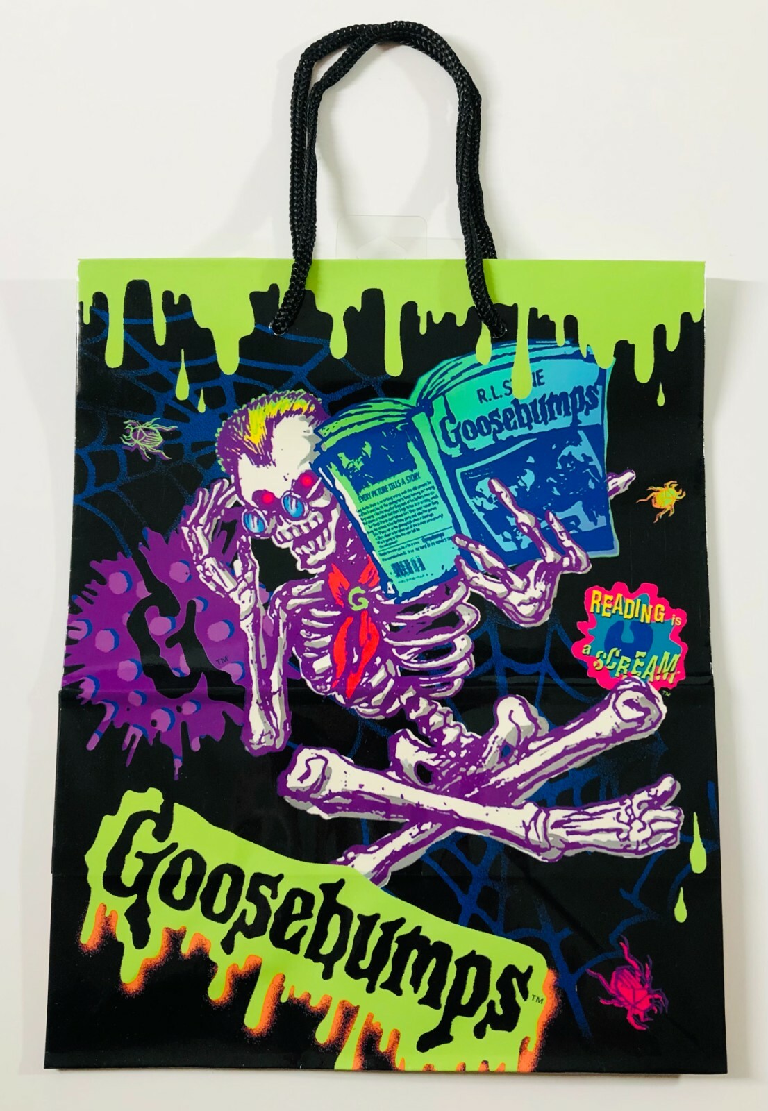 RARE Vintage Hallmark Goosebumps RL Stein Gift Bag Sack Spooky ...