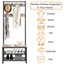 Coat Rack Stand with Shoe Storage Bench 9 Hooks Anti-tip Kit for ...