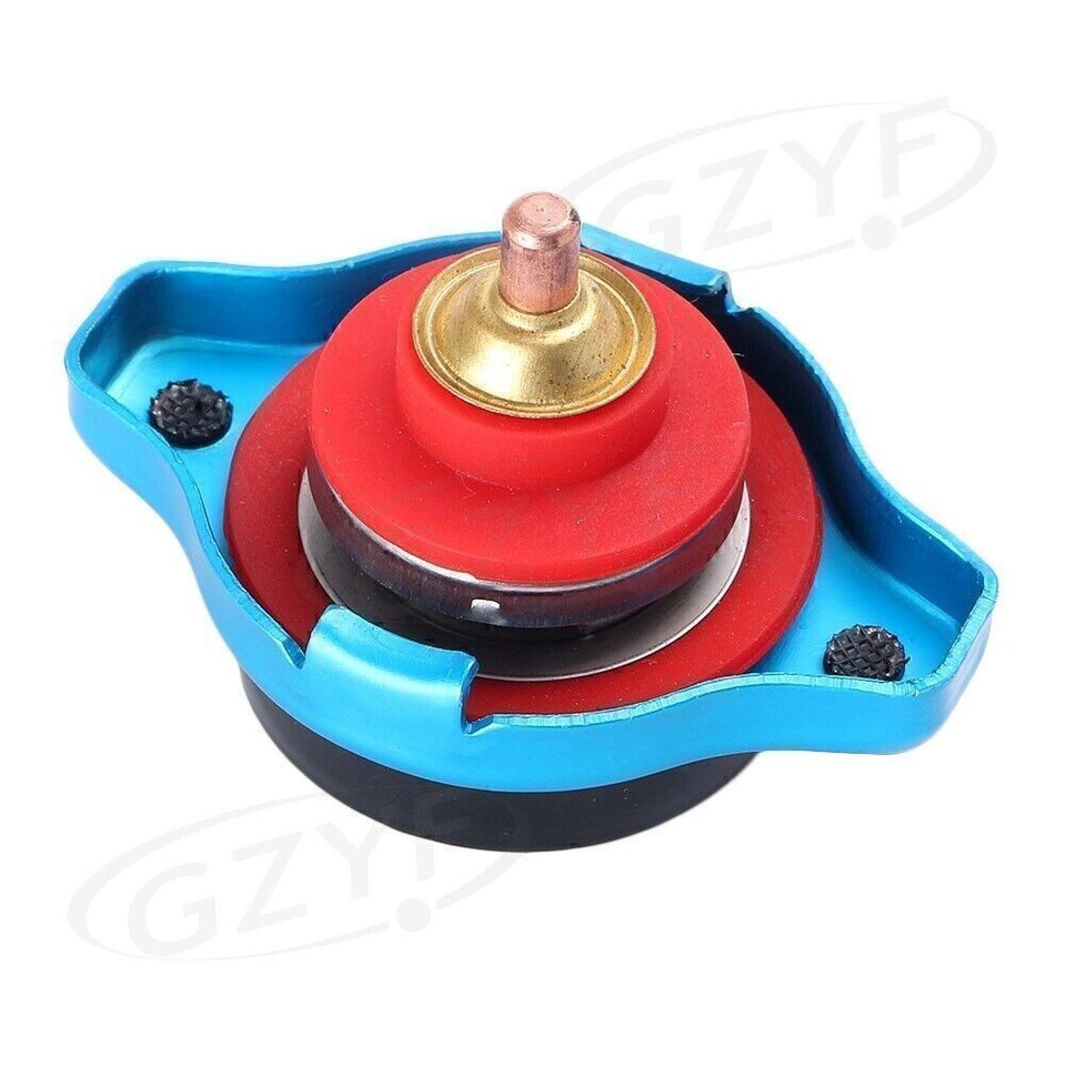 1.3BAR Car Universal Thermostatic Radiator Cap Aluminum Alloy Blue | eBay