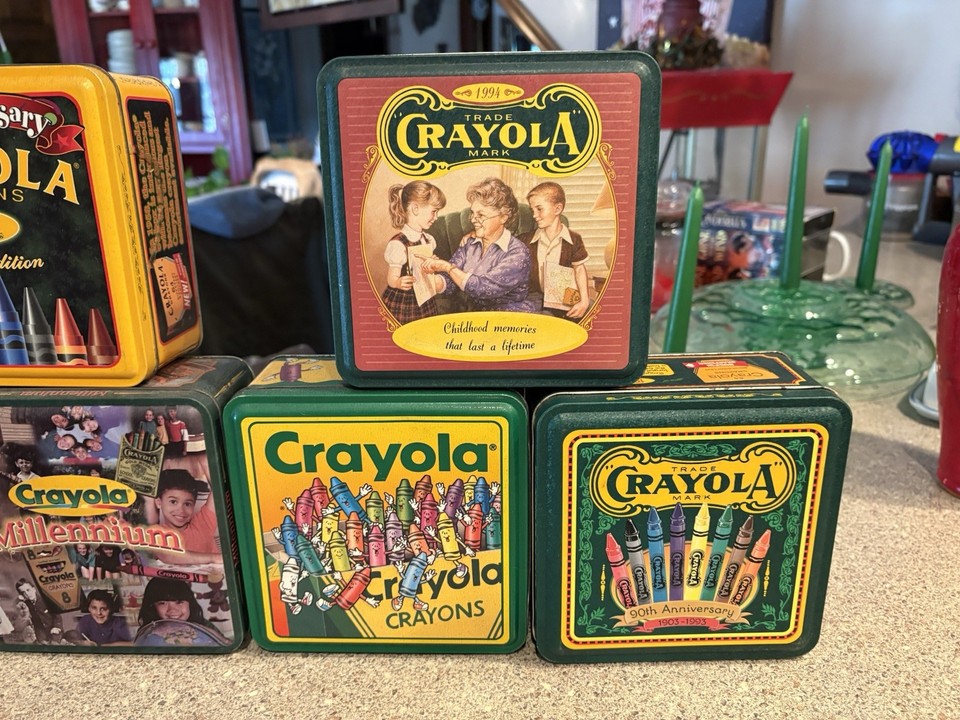 Lot Of 6 Vintage Crayola Crayon Tins | eBay