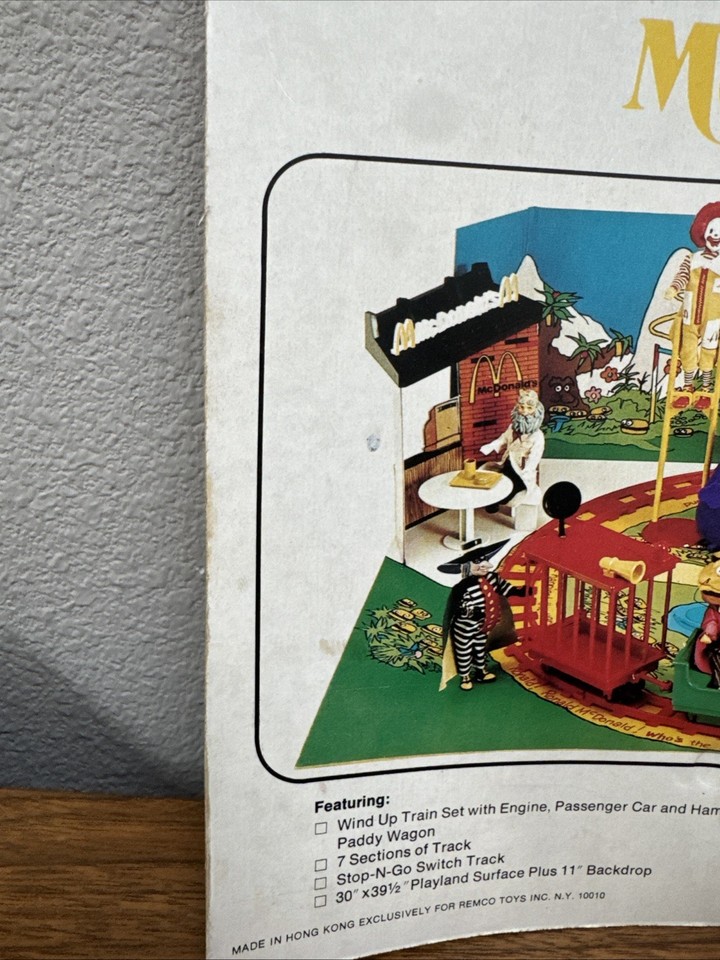 Vintage Captain Crook McDonaldland McDonalds 1976 Remco Toys Figure ...