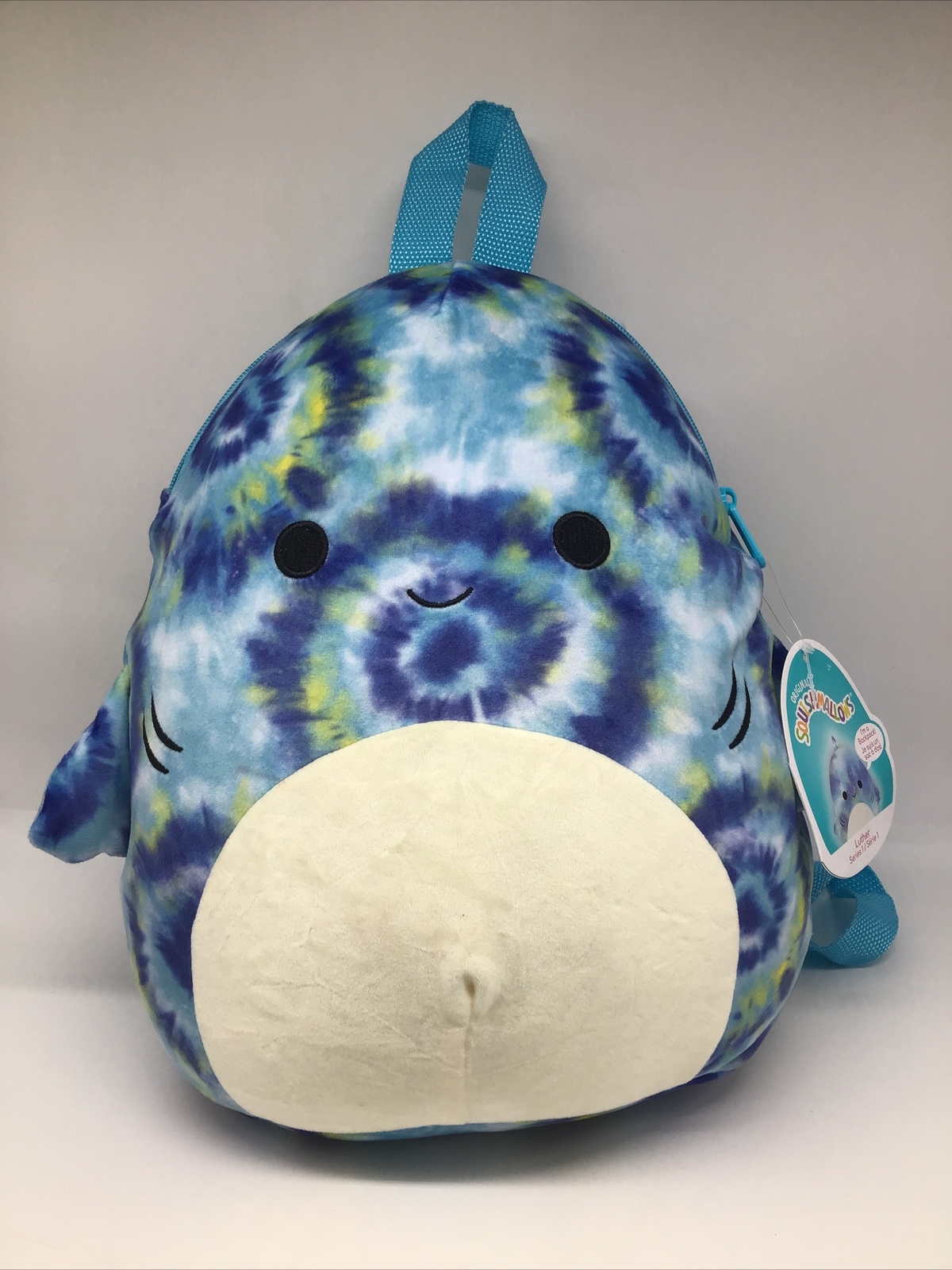 2021 Kellytoy Squishmallow 12" Luther The Shark Backpack HTF for sale ...