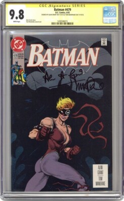 Batman 479 CGC 9.8 Signed Alan Grant Tom Mandrake 1st Appearance SS ...