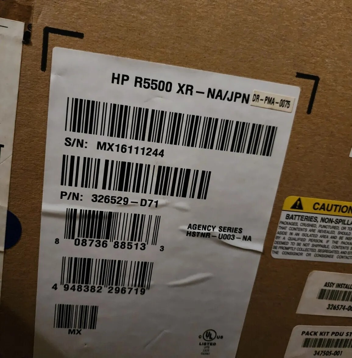 NEW HP UPS R5500 XR NA/JPN (5000KVA - 4500 WATTS) PN 326529-D71 HSTNR ...