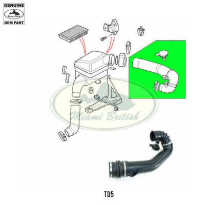 LAND ROVER AIR CLEANER DUCT DEFENDER Td5 DIESEL PHD103990 OEM | eBay