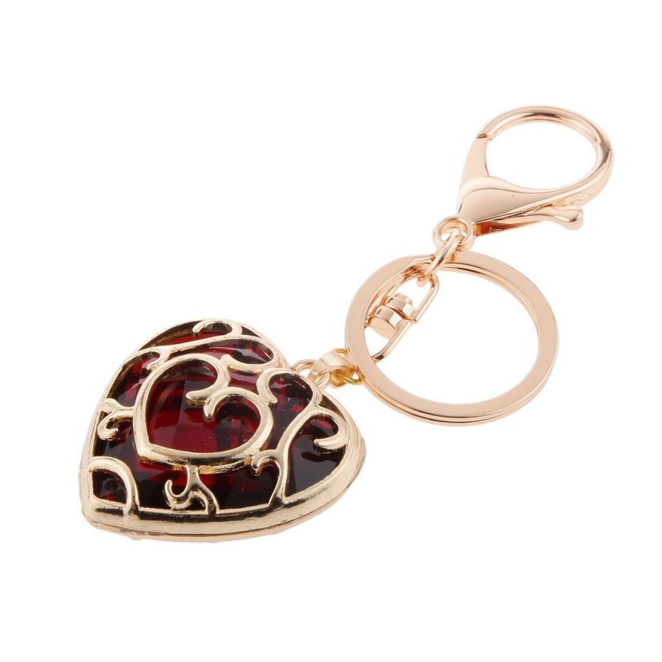 The Legend of Zelda Heart Diamond Pendant Keyring Key Chain Cosplay ...