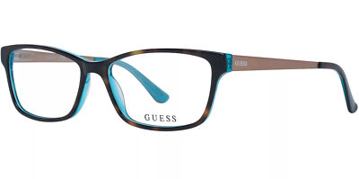 Guess Women's Havana Rectangle Eyeglass Frames - GU2538 056 53 | eBay UK