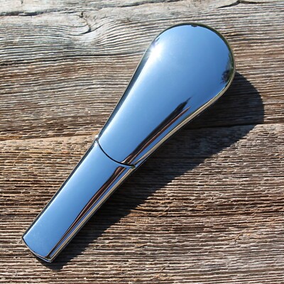 3.8" Silver Metal Smoking Pipes Zine Alloy Bowl for Smoke Magnet Lid ...