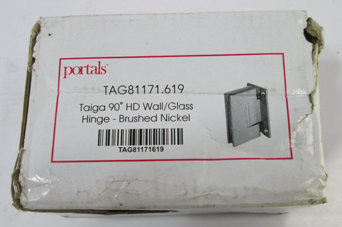 Portals - TAG81181.619 - Taiga 90 Deg HD Wall/Glass Hinge - Brushed ...