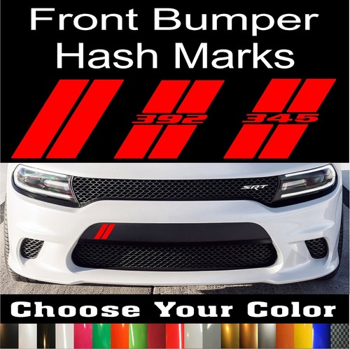 Custom Stripes for Dodge Charger 2015-2019 392 Hash Marks Front Bumper ...