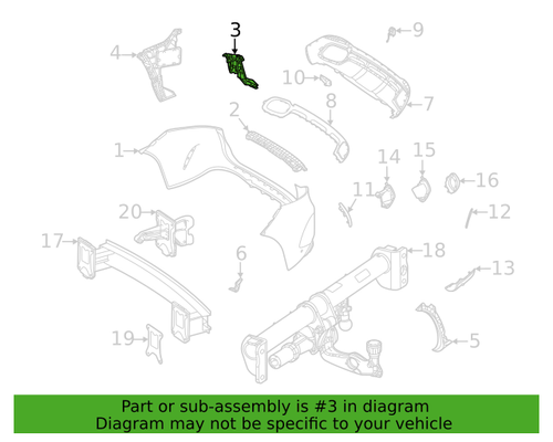 Mercedes Benz Genuine GLE Class 2020-2023 Rear Right Outer OE ...