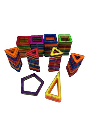 Magformer Magnetic Tiles 190 Pcs Multicolored Building Blocks EUC | eBay
