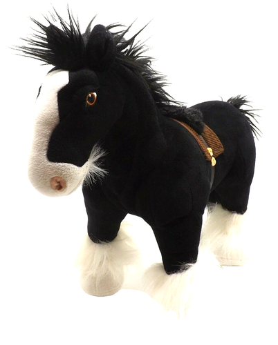 Disney Plush Black & White Horse Angus Brave Merida Stuffed Animal Toy ...