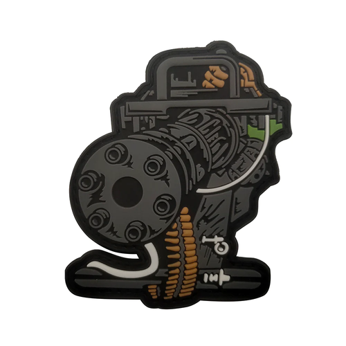 M134 Minigun PVC Hook and Loop Morale Patch FREE USA SHIPPING SHIPS ...