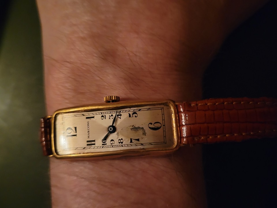 18kt Incredibly Rare 1930's Gold Rolex Marconi Watch | eBay