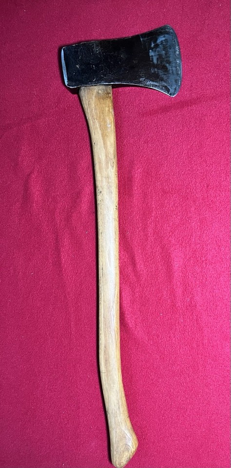 VINTAGE 4 LBS Axe 27 1/2” Hickory Handle Made in USA Razor Sharp Honed ...