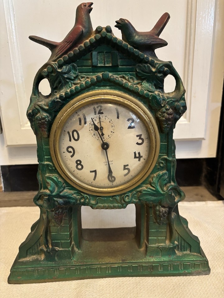 Antique Wm L Gilbert Clock Birds Has Keys Not Working Model 240 | eBay
