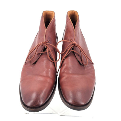 Clarks Mens 16501 Mid Chukka Boots Brown Leather Lace Up Cushioned EUR ...