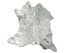 Silver Calf Skin - Mini cowhide rug Size: 36"X31" Silver Metallic ...