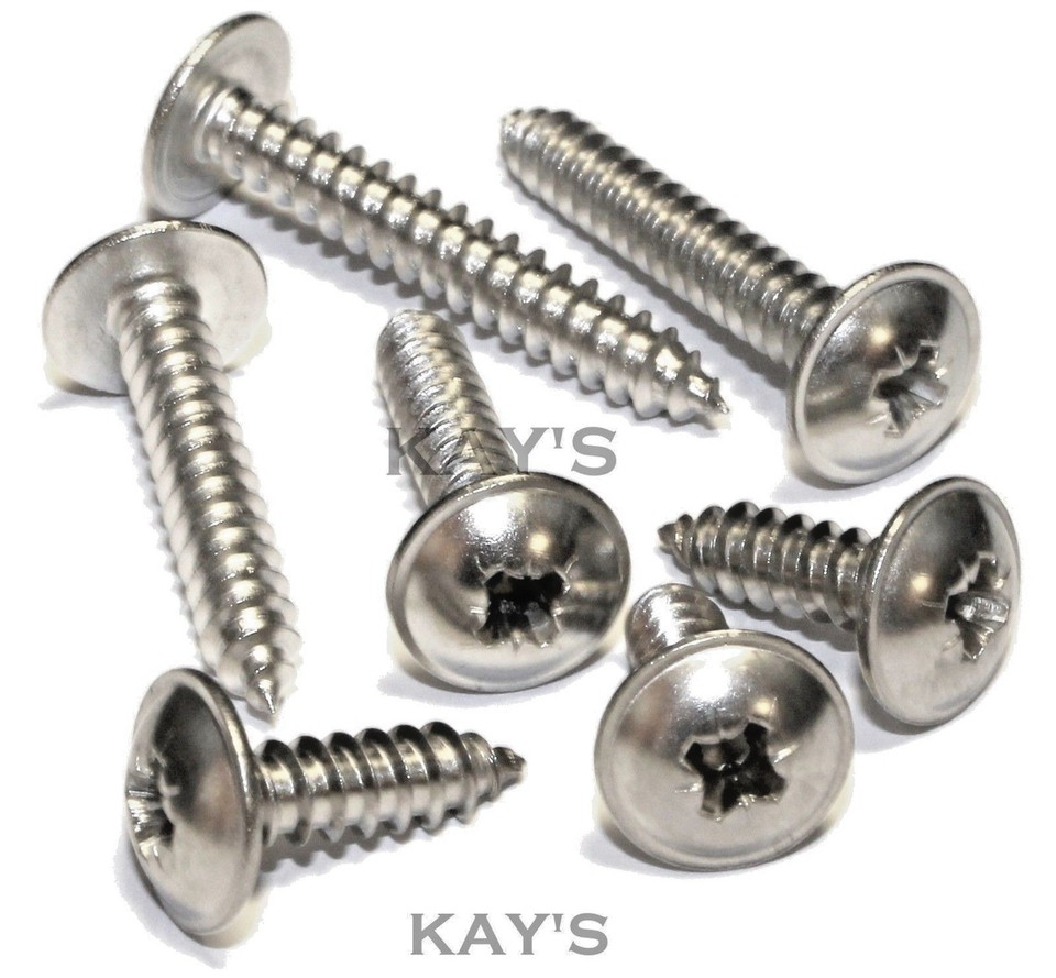 FLANGED SELF TAPPING SCREWS A2 STAINLESS STEEL FLANGE HEAD TAPPERS No.6 ...