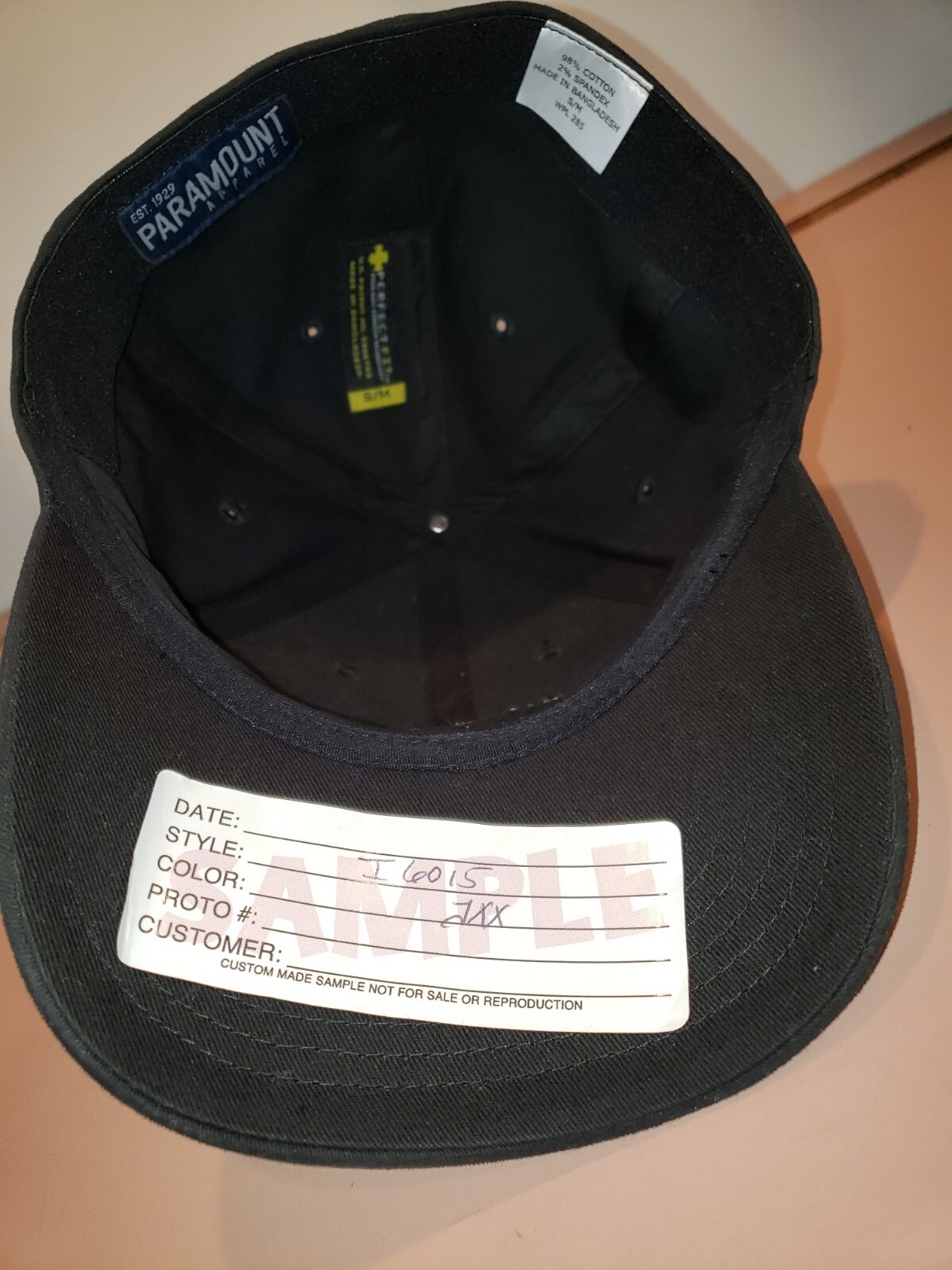 New VP Racing Sample Hat Cap Black Paramount Apparel Perfect Fit 4 Way ...