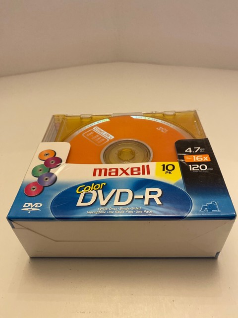 Maxell Color DVD+R 10 Pack 4.7GB Up To Max. 16x 120 min | eBay