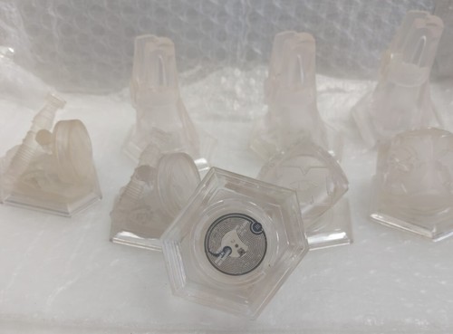 Set of 8 Disney Infinity Crystal Clear Playset Piece Figures | eBay