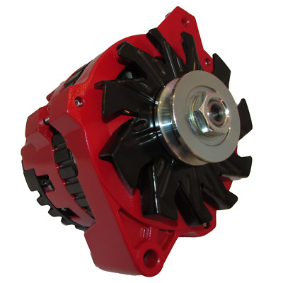 RED COLORED HIGH OUTPUT 220A ALTERNATOR FOR GM CHEVROLET GMC CHEVY 65 ...
