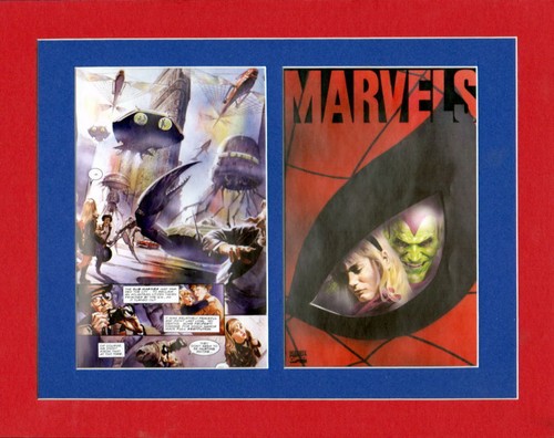 MARVELS Spider-Man Green Goblin Gwen Stacy PRINT PROFESSIONALLY MATTED ...