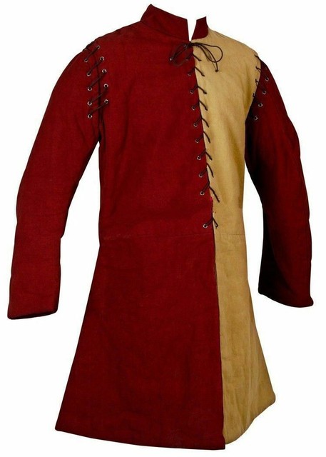 Medieval tunic historic patterns costume archers authentic full sleeves ...