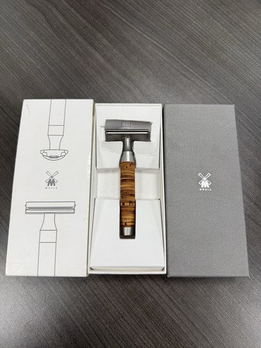 Muhle Rocca Safety Razor with Birch Bark Handle (R95) | eBay