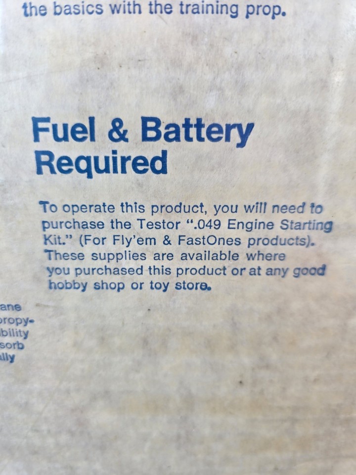 Testors Cosmic Wind Racer .049 Control Line Airplane New 1976 USA ...