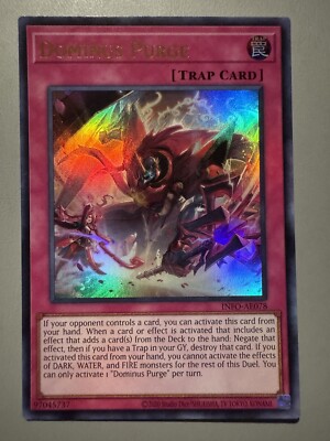 YUGIOH DOMINUS PURGE (TRAP) ASIA ENGLISH EDITION INFO-AE078 ULTRA RARE ...