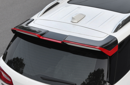 For Chevrolet Equinox 2018-21 Red+Carbon Fiber Rear Spoiler Tail Trunk ...