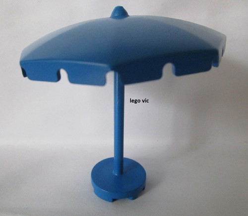Lego x837 x838 Umbrella Stand Blue Parasol Fabuland 3667 341 132 140 ...
