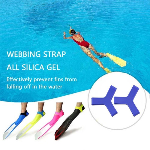 Scuba Diving Fins Keeper Foot Flippers Swimming Gripper Strap (Blue XS ...