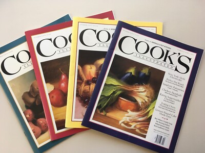Lot of 4 Issues of Cook's Illustrated 2002 - Back Covers Frameable ...