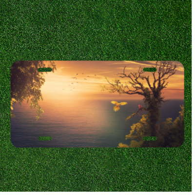 Custom Personalized License Plate Auto With Stunning Yellow Bird Flying ...