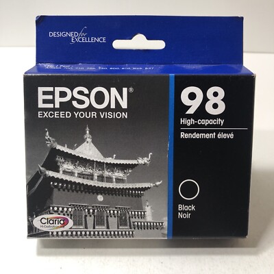 Genuine Epson 98 Black ink T0981 T098120 835 837 High Capacity (1PK) Exp 11/23 10343868106| eBay