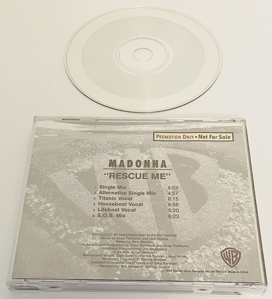 Madonna, Rescue Me, Maxi Single, Promo, CD, 1991 | eBay