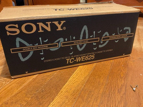 Sony Stereo Cassette Deck TC-WE625 Dual Cassette, Auto Record Brand New ...